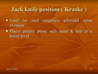 Various positions used in surgeries | PPTX
