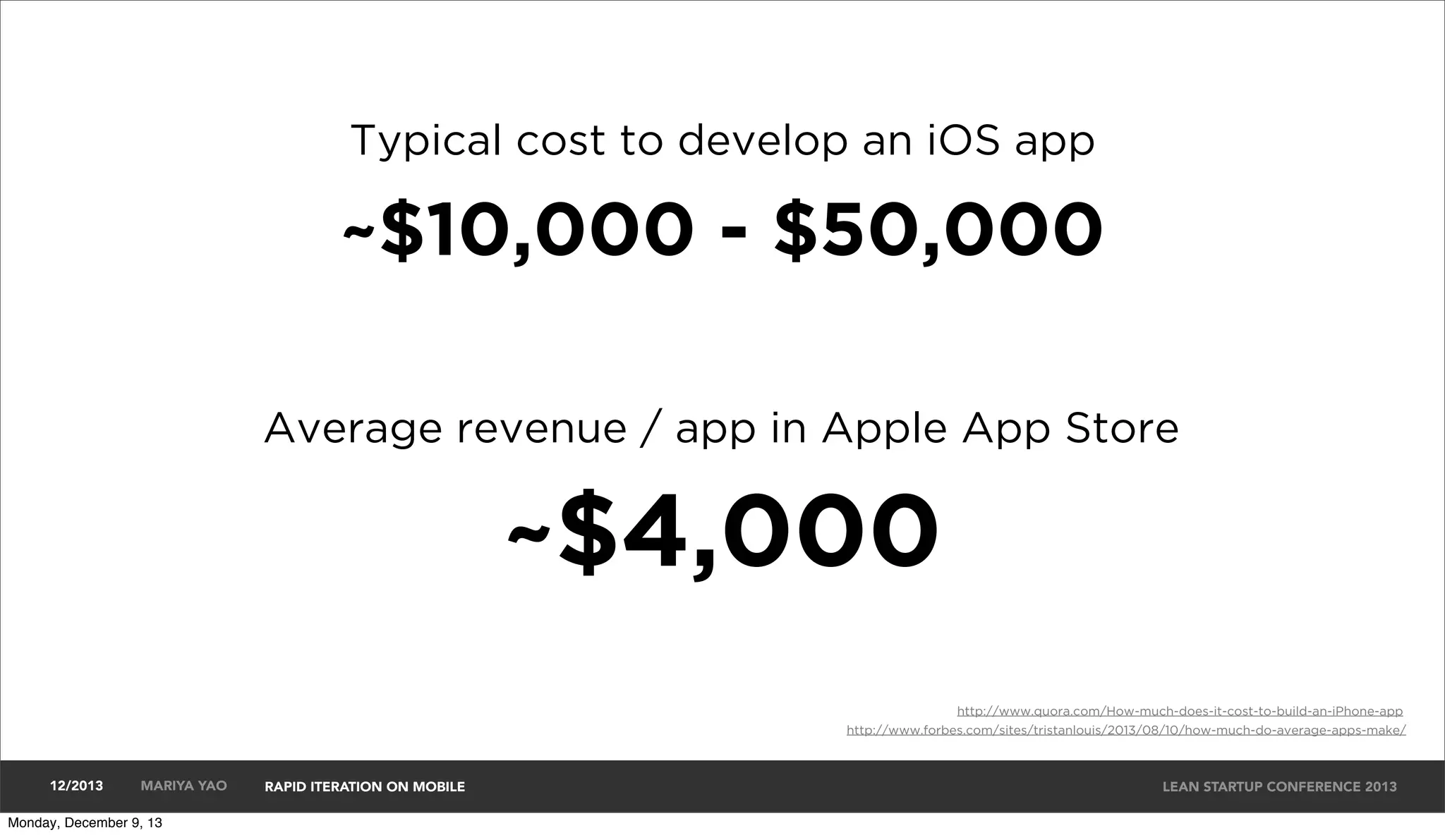Rapid Iteration for Mobile App Design by Mariya Yao | PPT