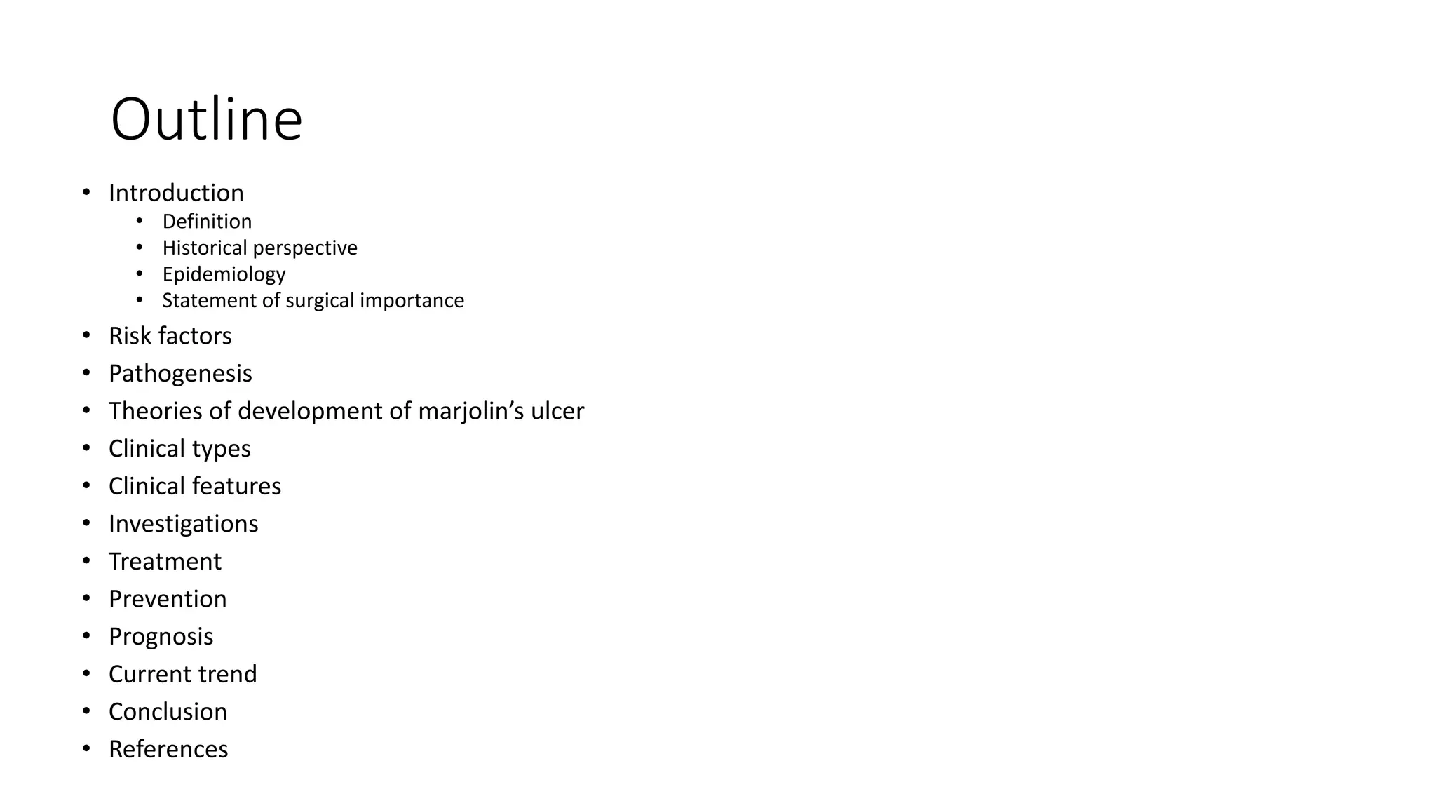 A Power Point Presentation on Marjolin's ulcer.pptx