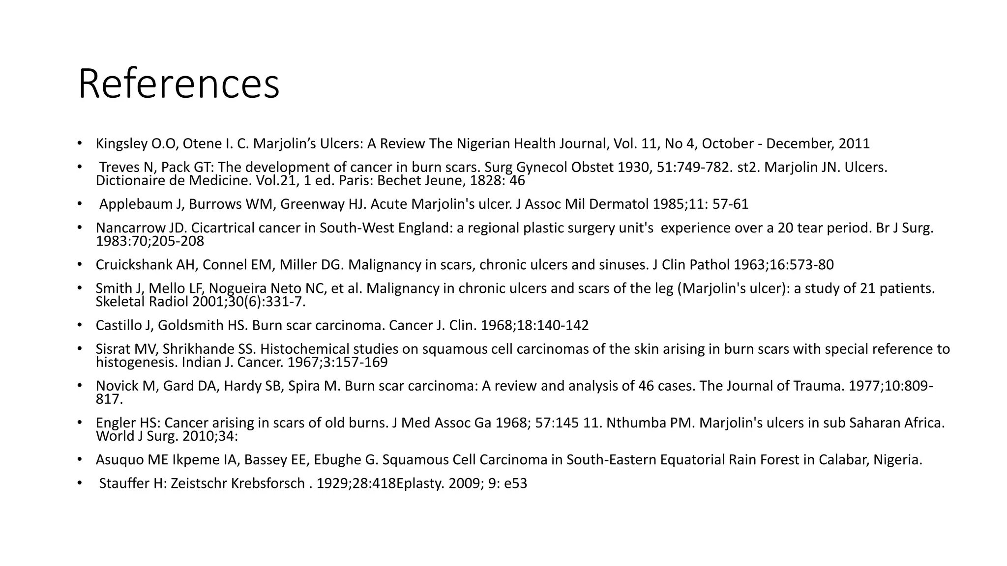 A Power Point Presentation on Marjolin's ulcer.pptx