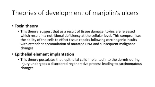 A Power Point Presentation on Marjolin's ulcer.pptx