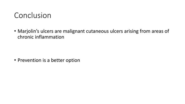 A Power Point Presentation on Marjolin's ulcer.pptx