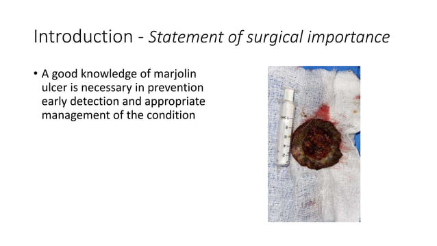 A Power Point Presentation on Marjolin's ulcer.pptx
