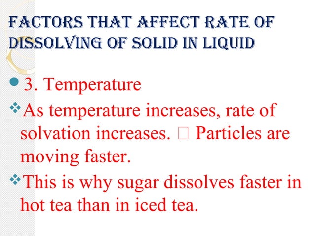 The Solvation Process Ppt