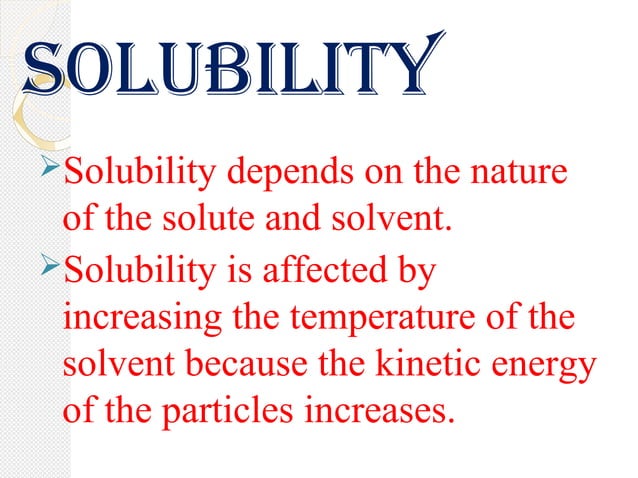 The Solvation Process Ppt
