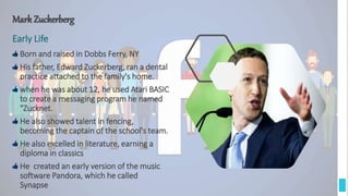 Mark Elliot Zuckerberg | PPTX | Social Networking | Internet