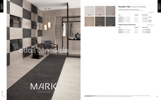 MARK ceramic tile catalog for architects | PPT