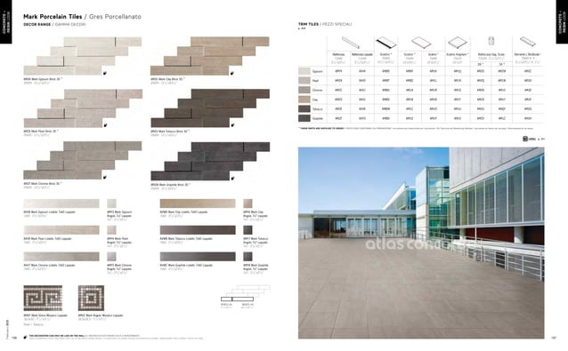 MARK ceramic tile catalog for architects | PPT