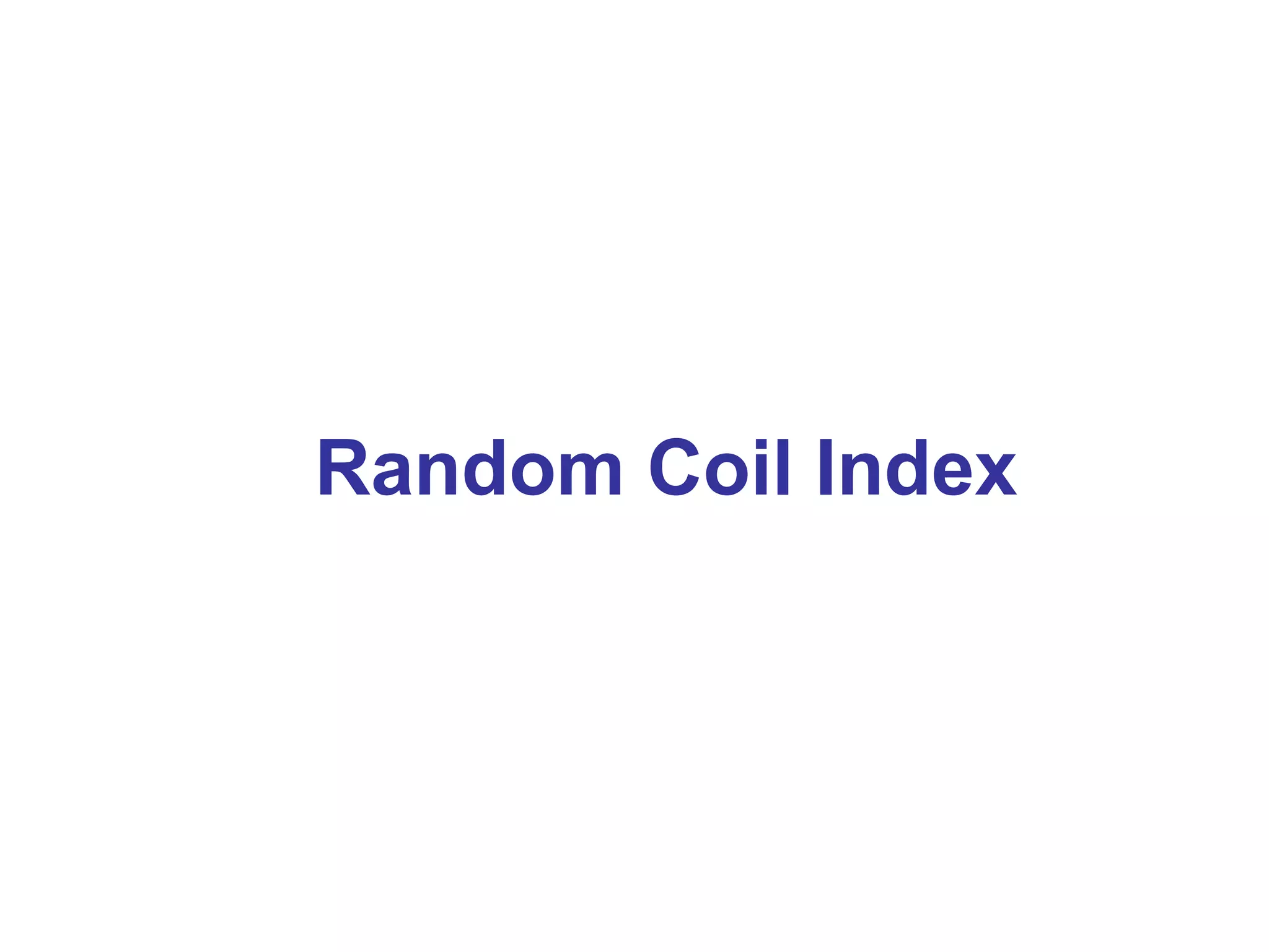 NMR Random Coil Index & Protein Dynamics | PPT