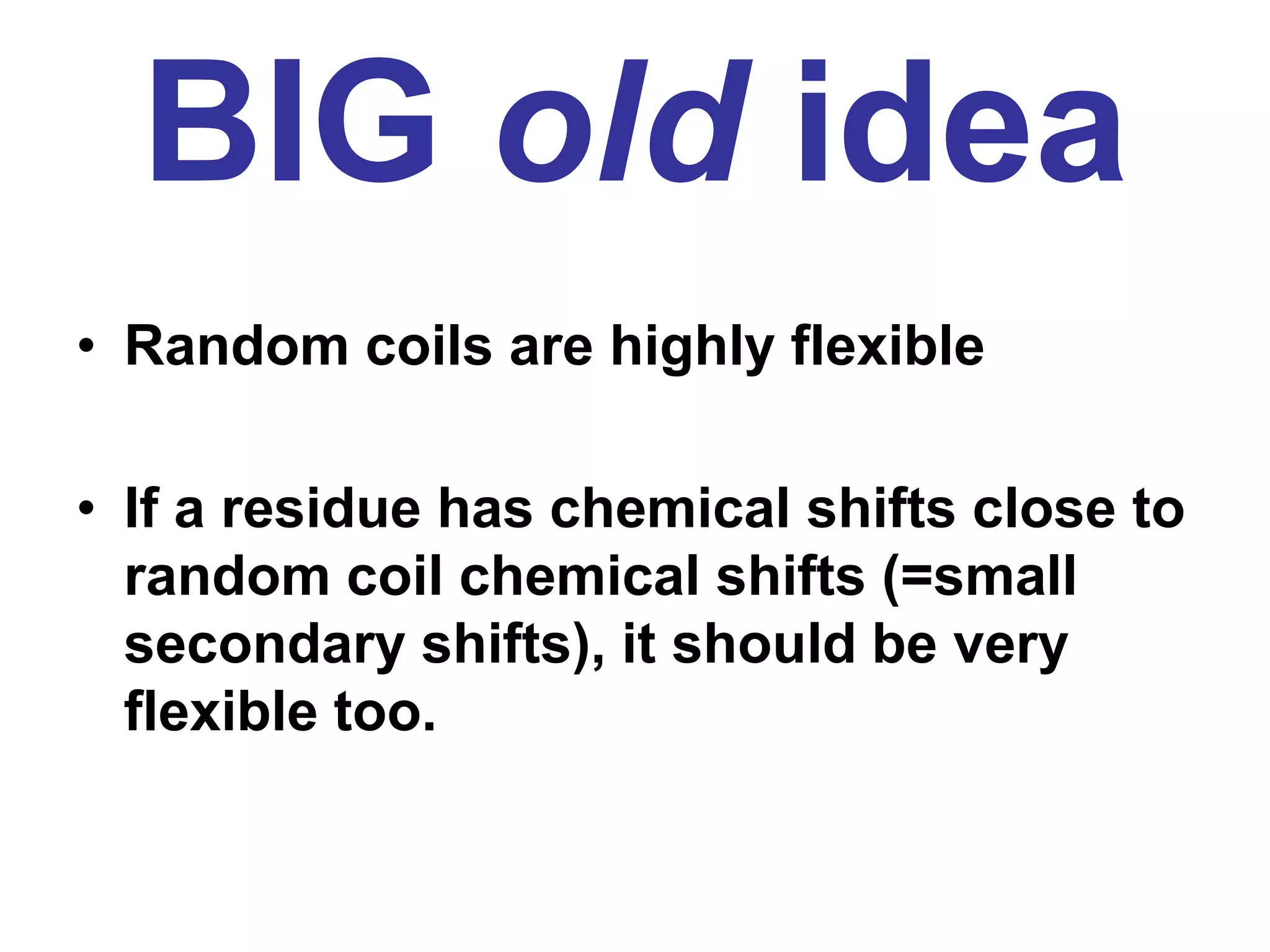 NMR Random Coil Index & Protein Dynamics | PPT