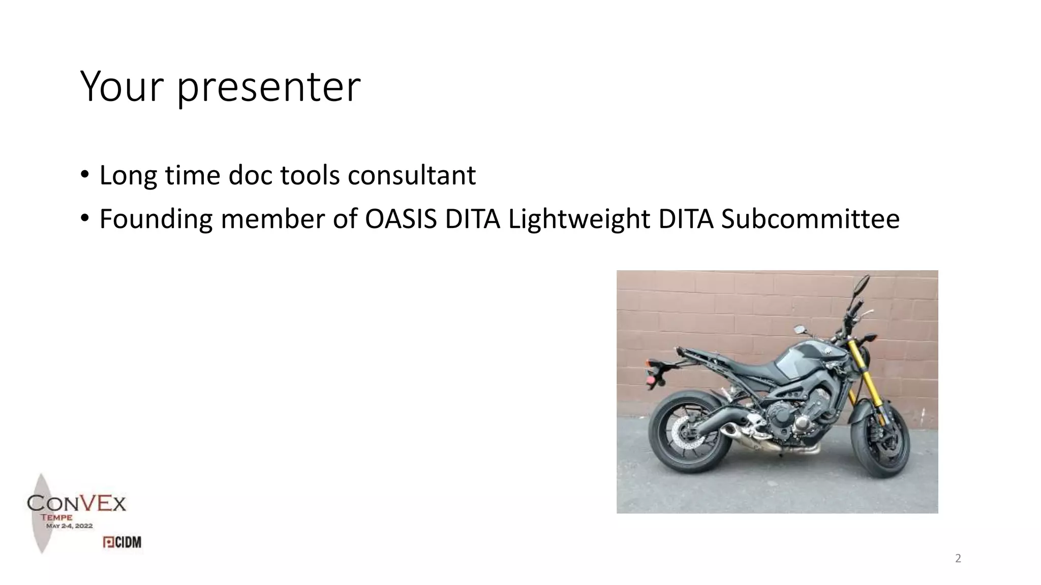 Integrating Markdown into a DITA Workflow | PPT Integrating Markdown into a DITA Workflow | PPT