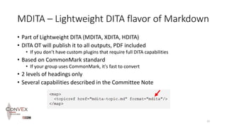 Integrating Markdown into a DITA Workflow | PPTX