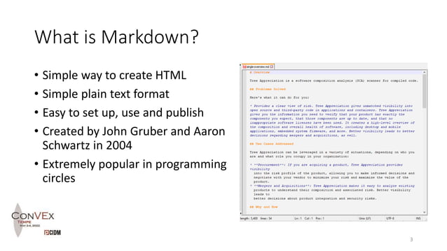 Integrating Markdown into a DITA Workflow | PPT