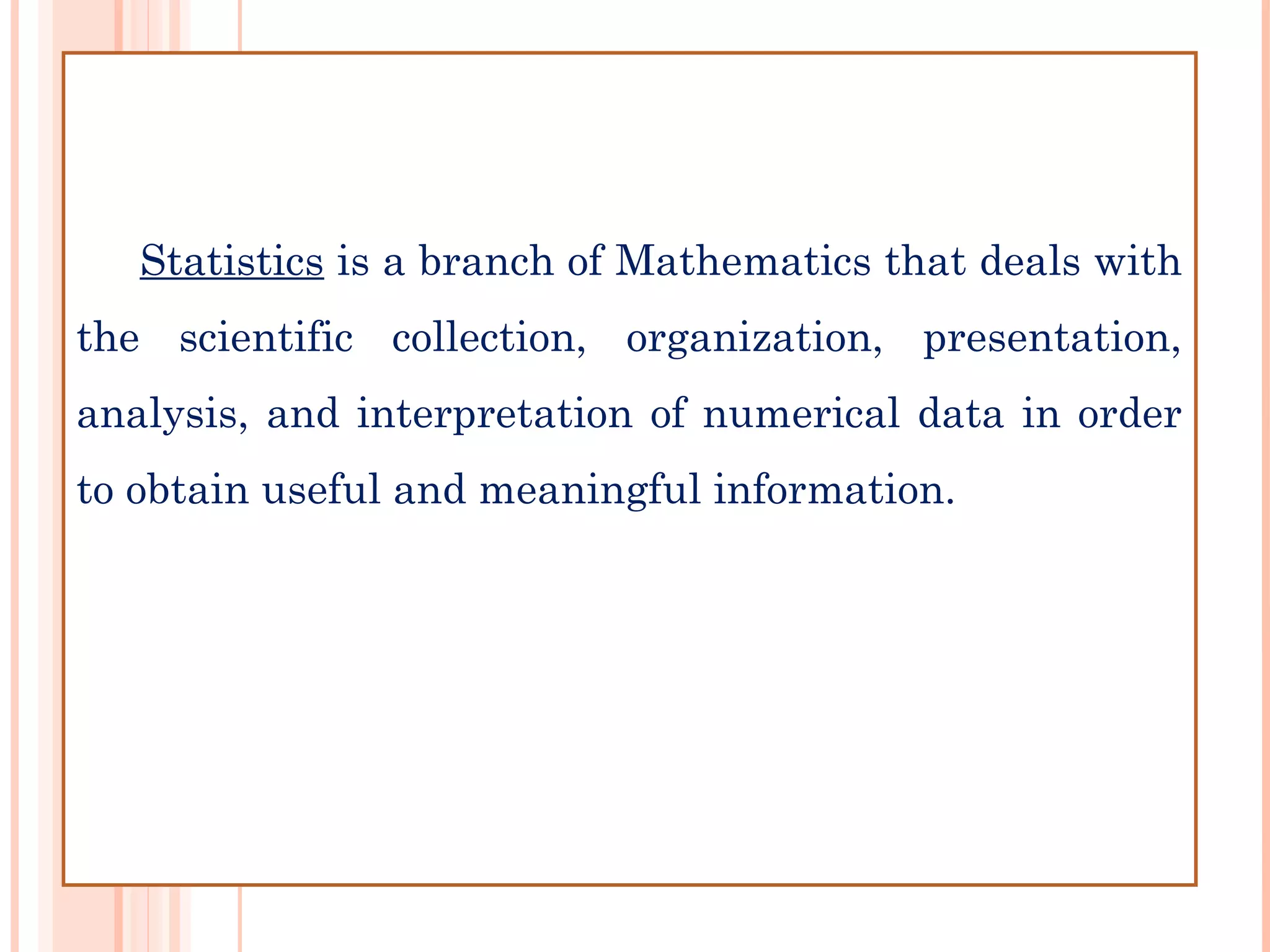 History of Statistics | PPT