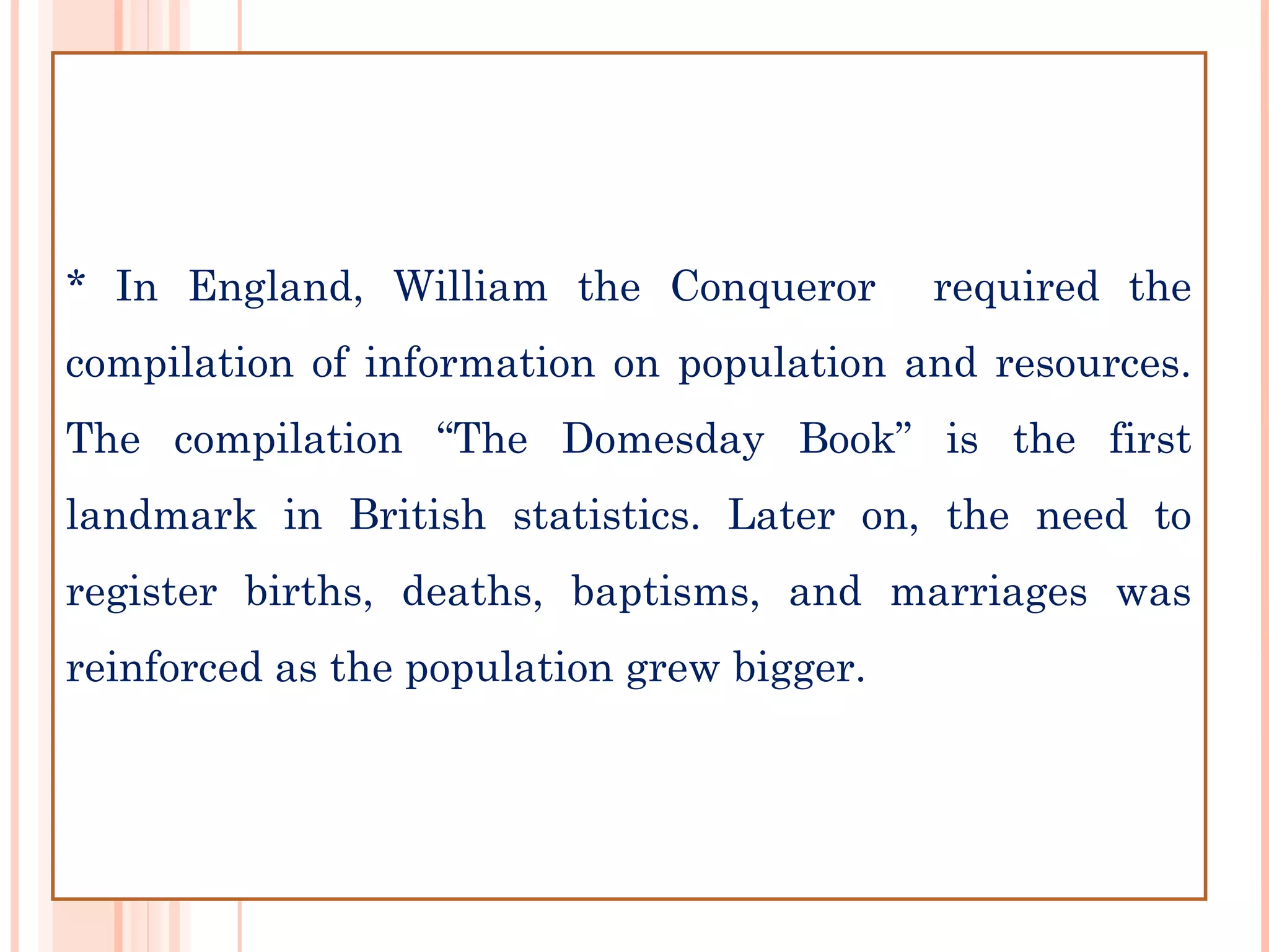 History of Statistics | PPT