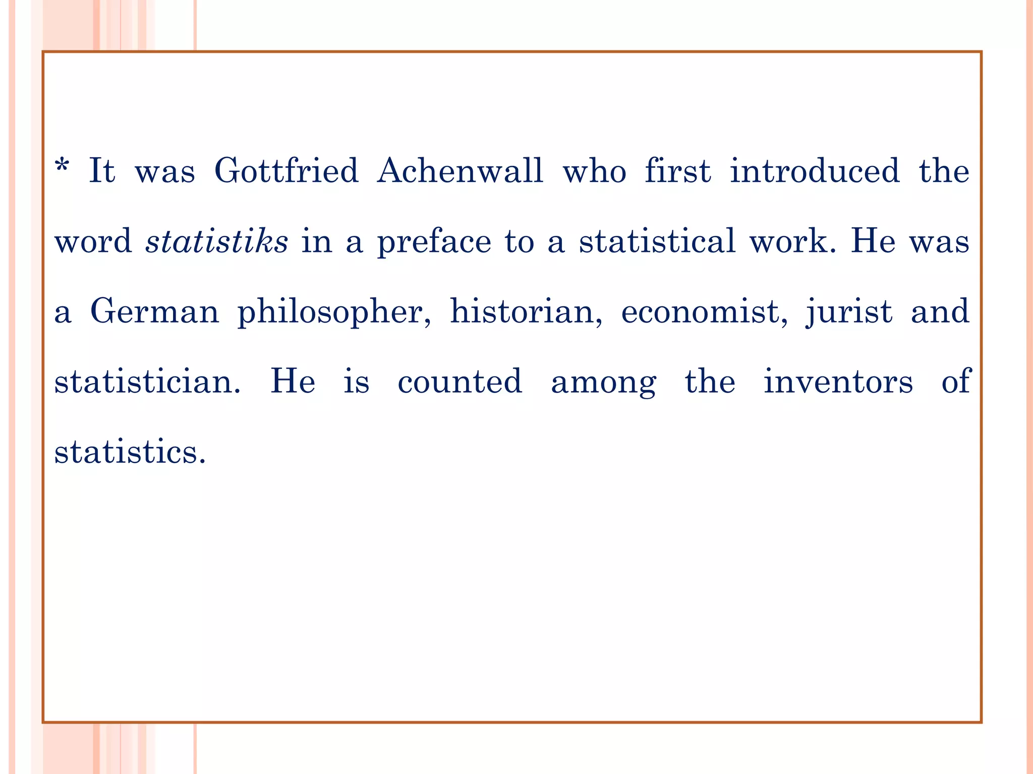 History of Statistics | PPT