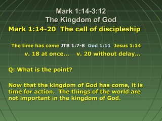 Mark Intro and CH 1,2 Sermon by Dr. John Oakes | PPT