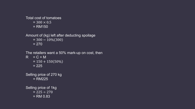 Mark up & Mark up percent | PPTX
