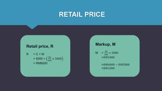 Mark up & Mark up percent | PPTX