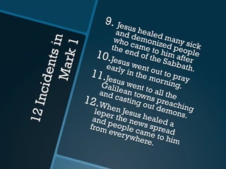 Gospel According to Jesus: Mark 1:14-20 | PPT