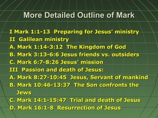 Class on the Gospel of Mark by John Oakes and Robert Carrillo | PPT