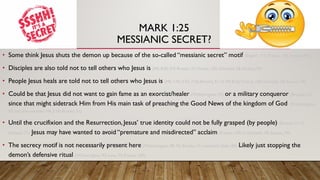 Mark 1:21-28 Bible Study | Power Encounter | PDF