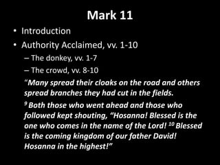 Mark 11 | PPTX