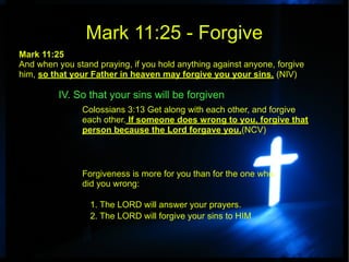 Forgive - Mark 11:25 | PDF