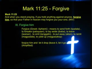 Forgive - Mark 11:25 | PDF