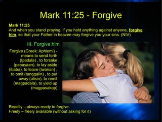 Forgive - Mark 11:25 | PDF
