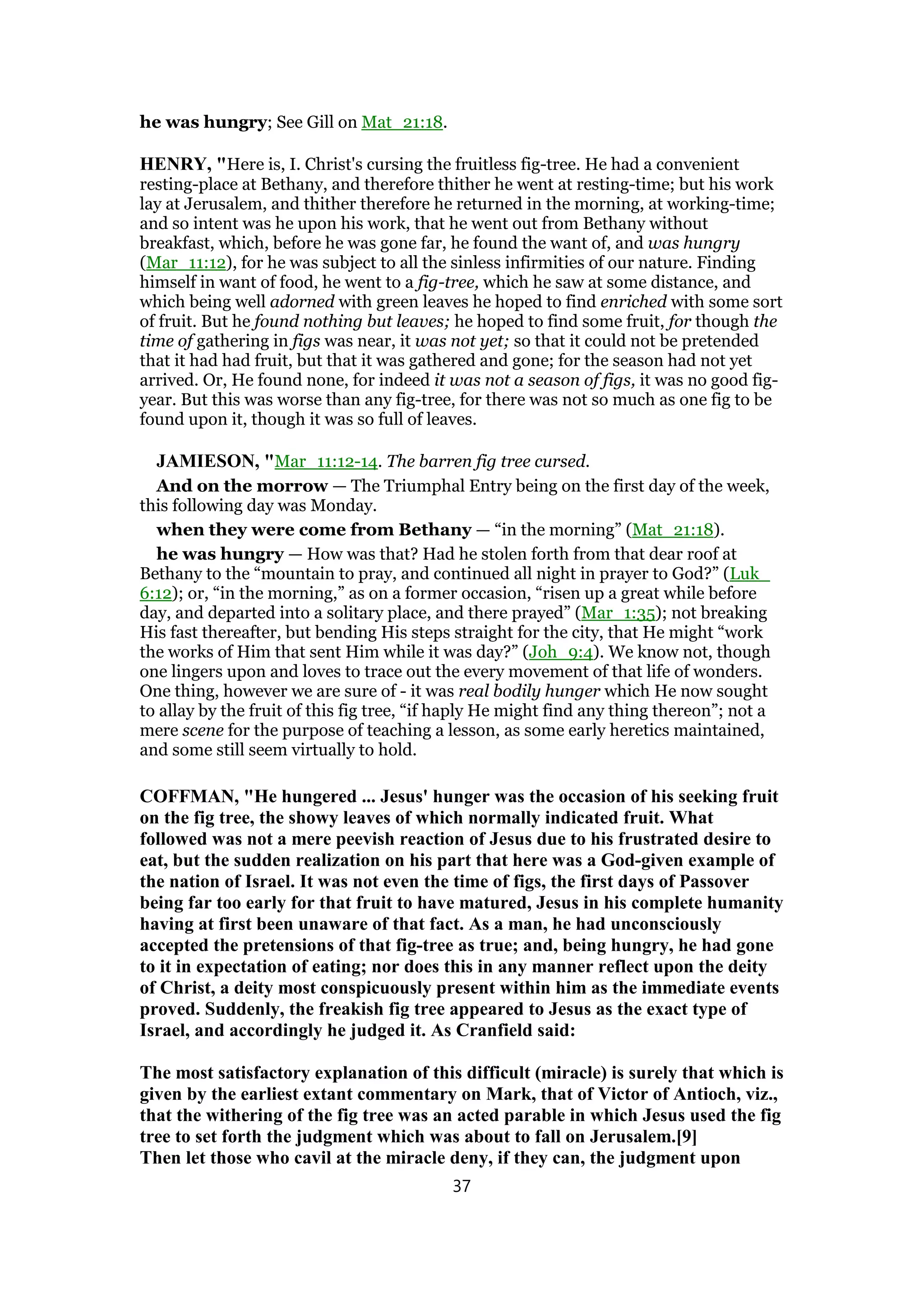Mark 11 commentary | PDF