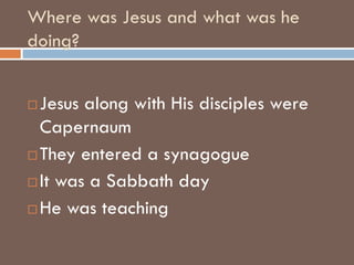 Mark 1 21 28 | PDF