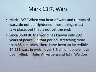 Mark 13 7 Kjv
