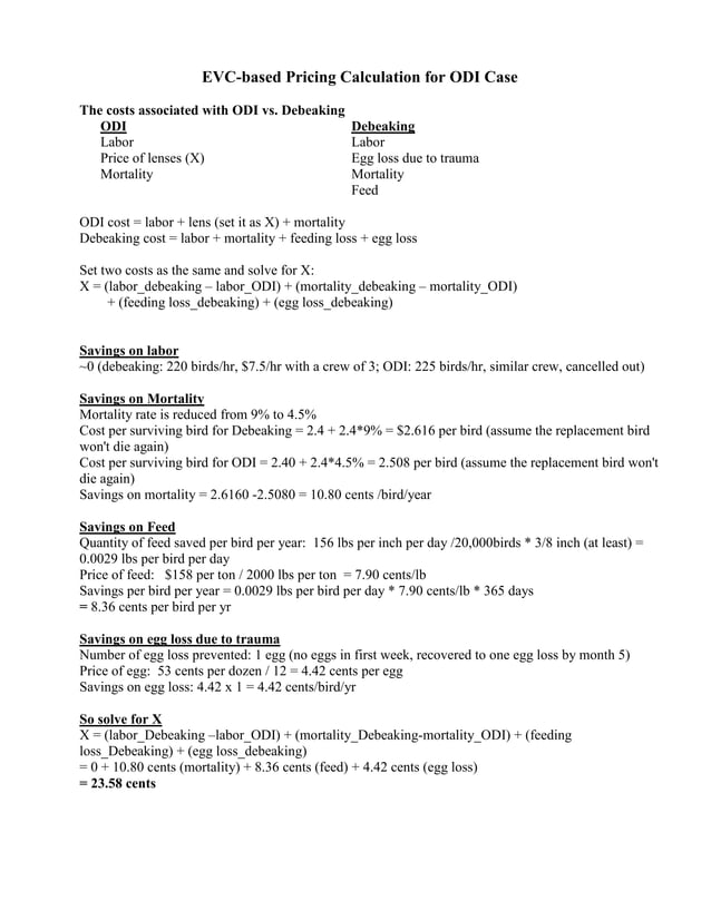 EVC exercise-odi case | PDF