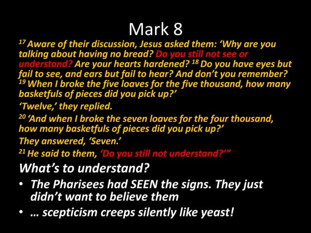Mark 8 vv 1 21 feed 4000 | PPT | Free Download