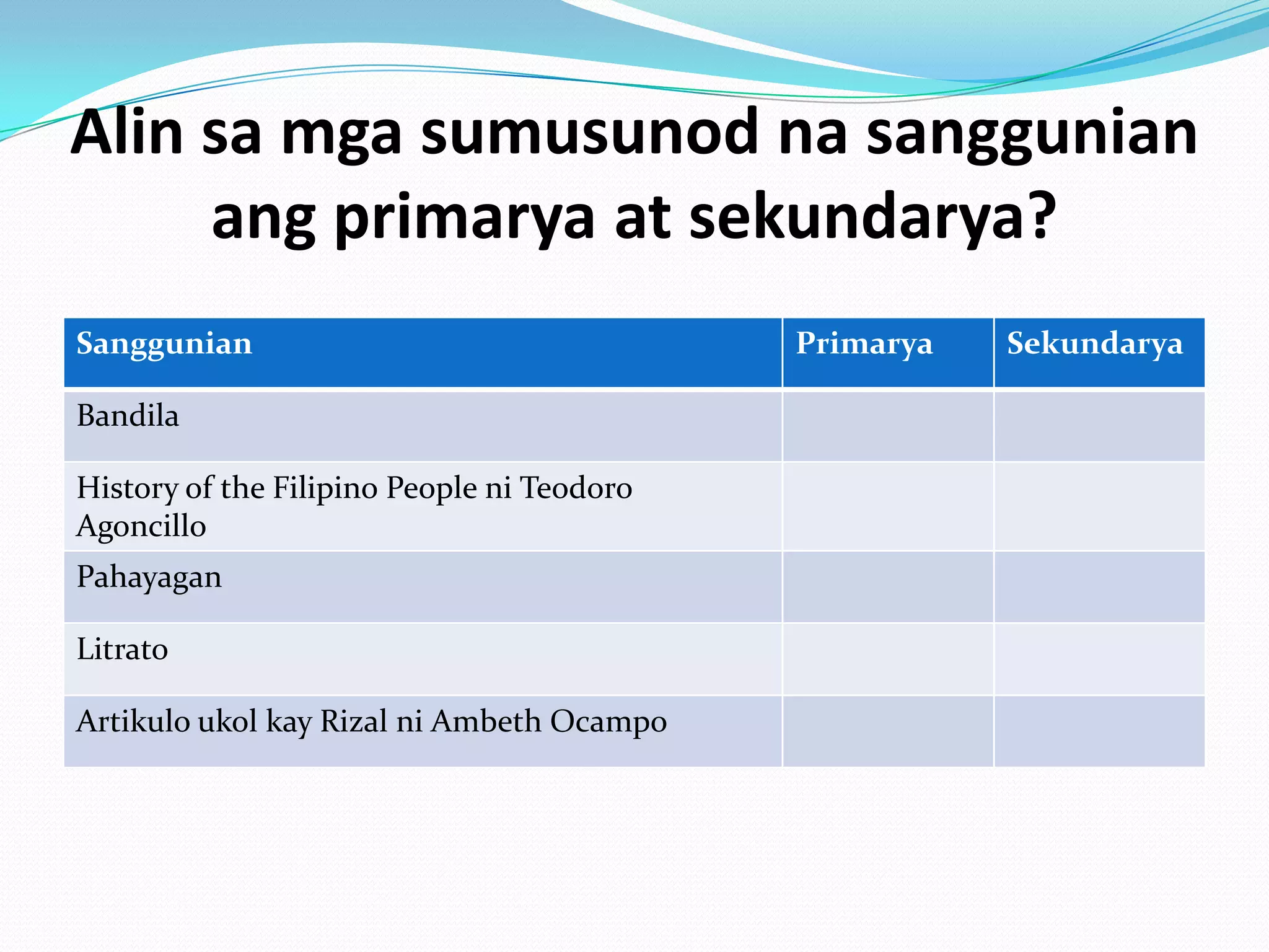 Markahan 1 modyul 1 primaryang sanggunian | PPTX