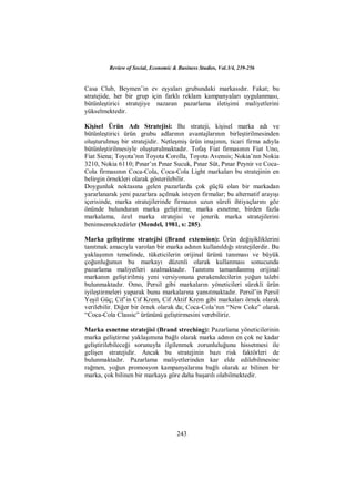 Marka Stratejilerinin Oluşturulması; Coca-Cola Örneği | PDF