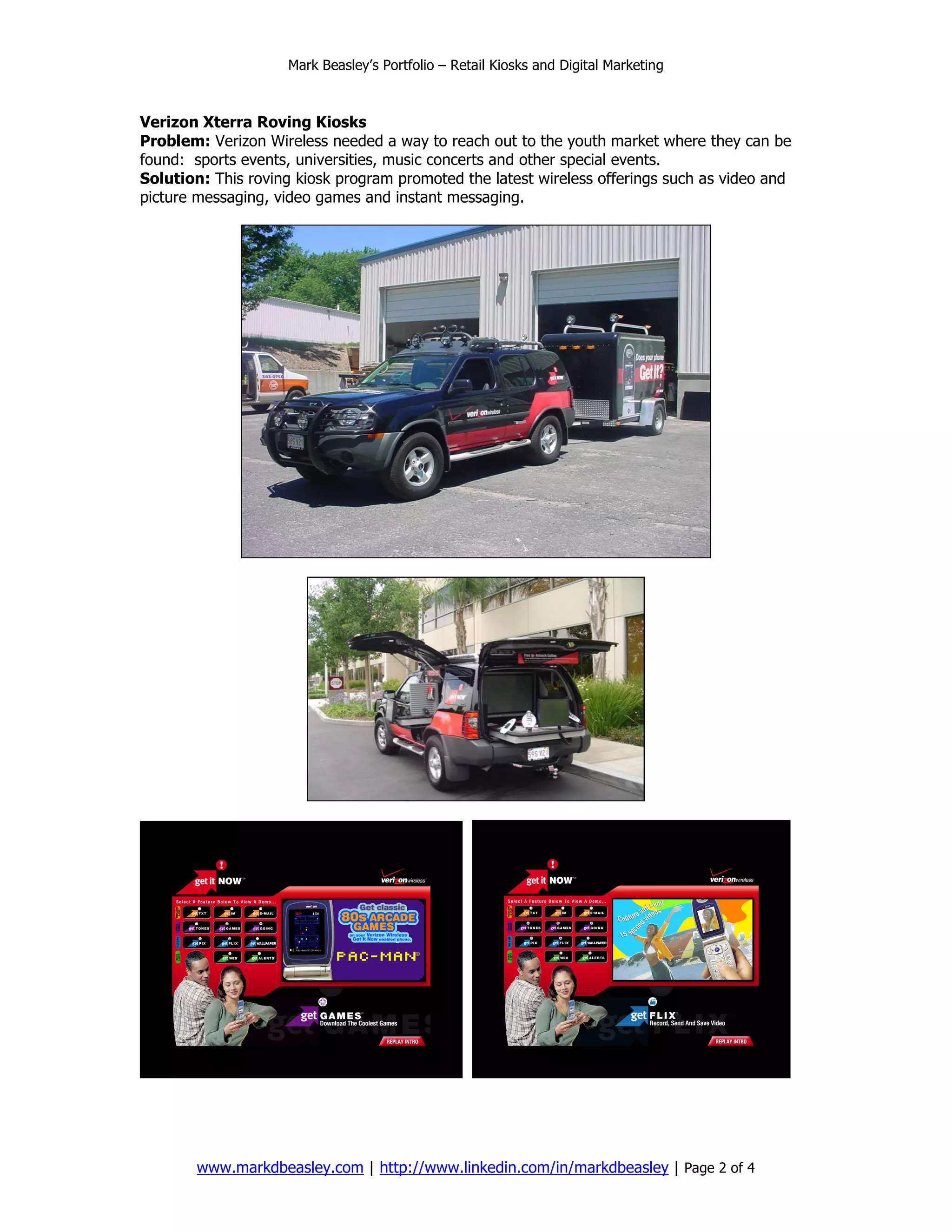Mark Beasley Kiosks Digital Signage | PDF