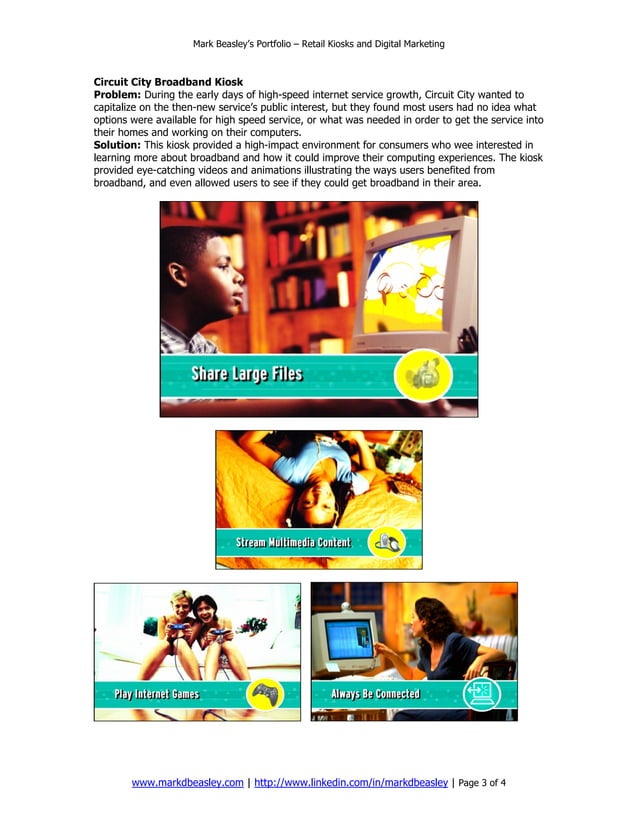 Mark Beasley Kiosks Digital Signage | PDF