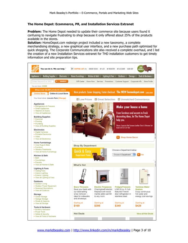 Mark Beasley Web Projects | PDF