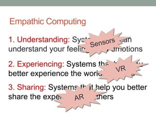 Mark Billinghurst (University of South Australia) The Coming Age of Empathic Computing | PPT