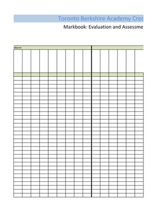 Markbook template-formulas-included | PDF