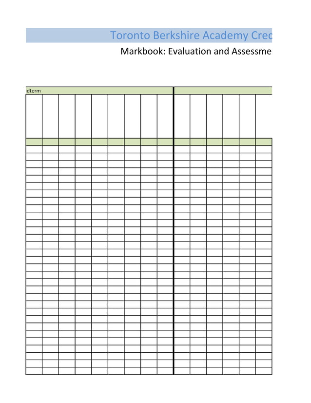 Markbook template-formulas-included | PDF