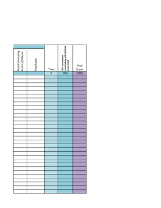 Markbook template-formulas-included | PDF