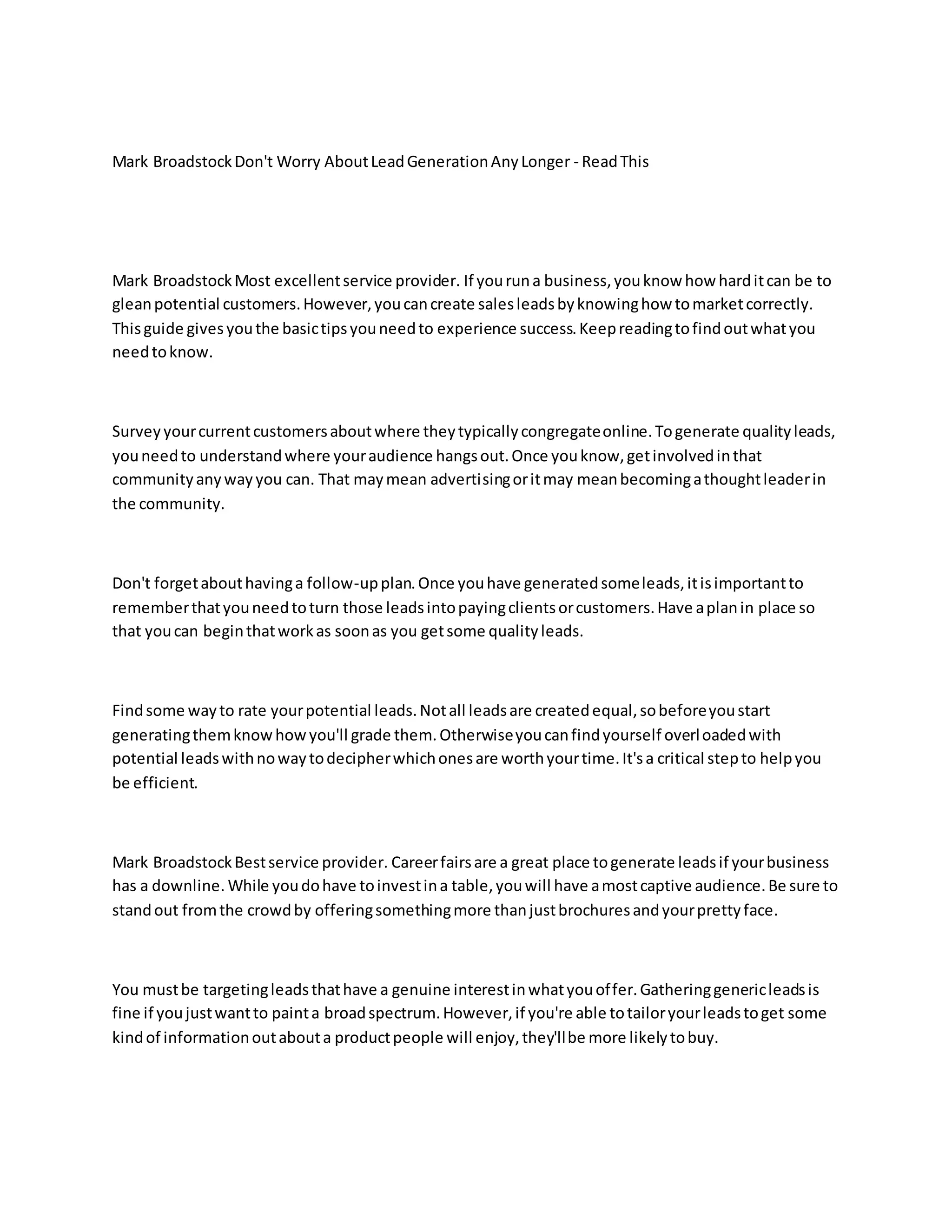 Mark broadstock don | DOCX