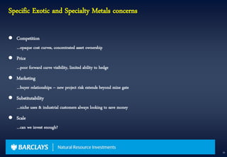 Objective Capital Rare Earth and Minor Metals Investment Summit: An Investors Perspective On ...
