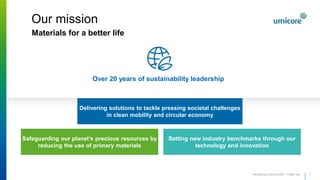 UMICORE’S BATTERY RECYCLING PROCESS: AN UPDATE ON WHAT'S DONE AND THE ...