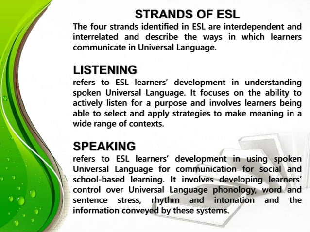 English as Second Language (ESP) | PPTX | Education