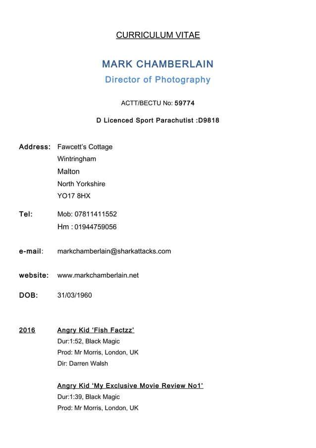 Mark cfinal cv2016 | PDF