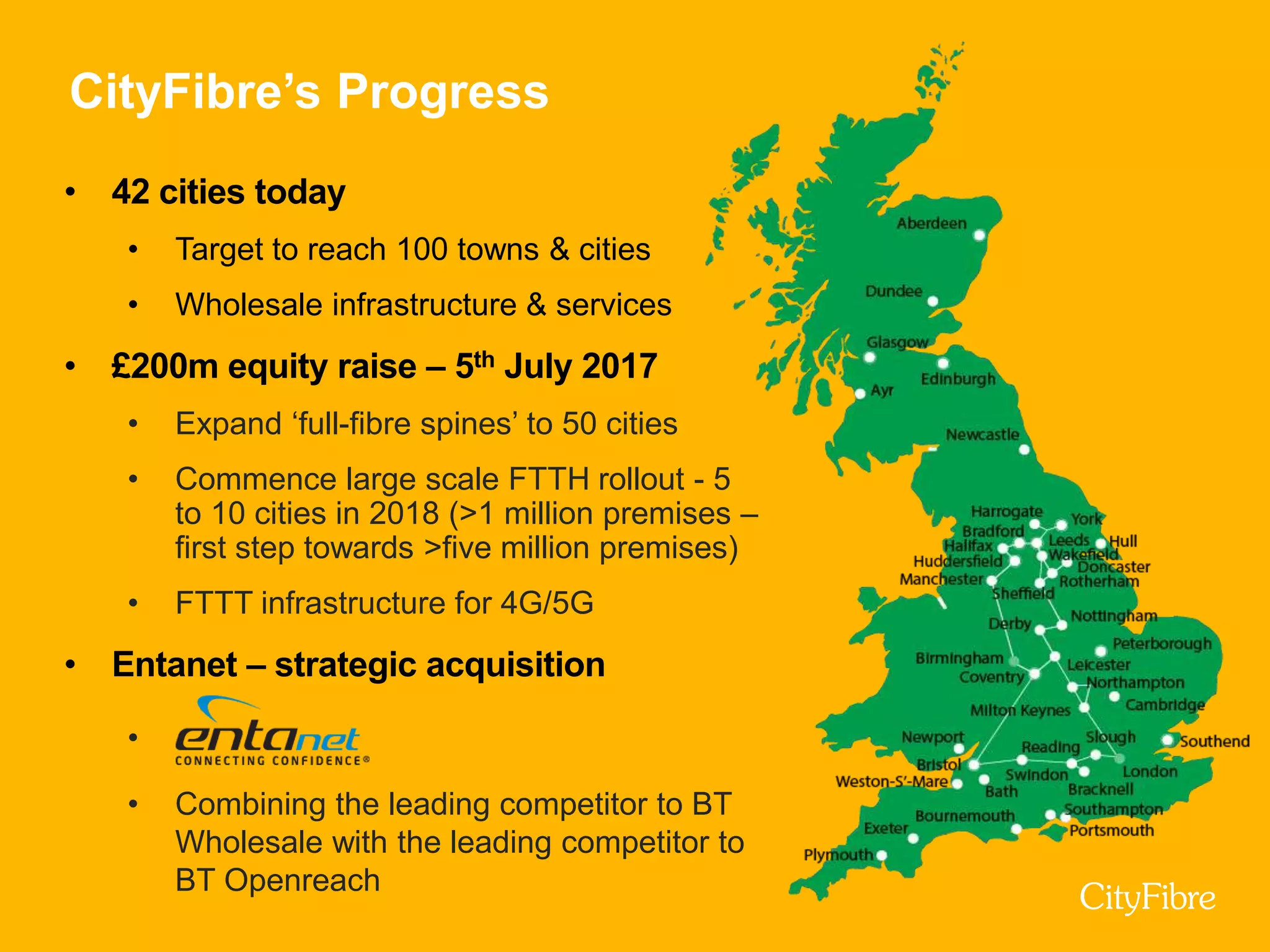 Mark Collins CityFibre - INCA Full Fibre & 5G Seminar 12/7/17 | PPT
